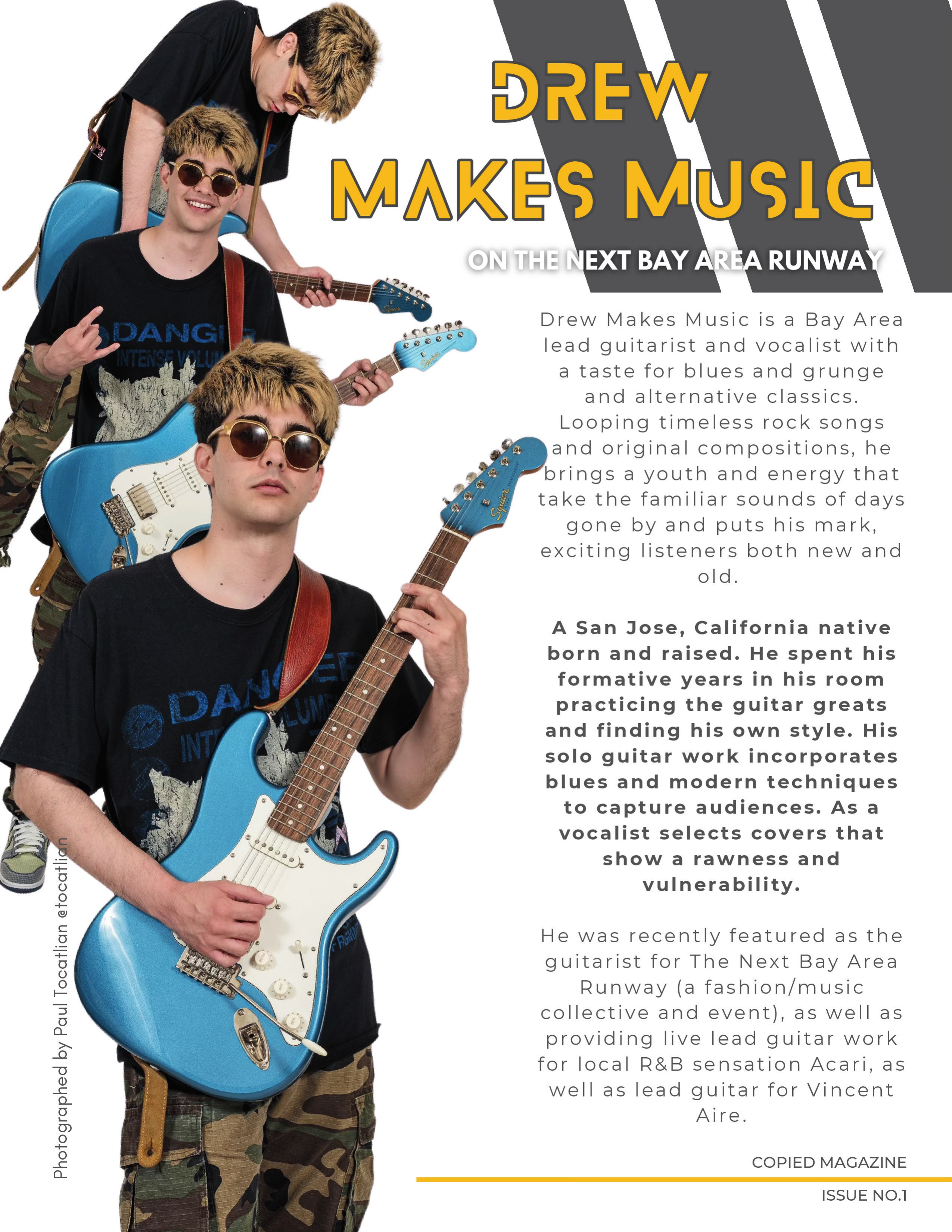 Drew Makes Music Featured in the First Issue of COPIED Magazine – Kisau ...
